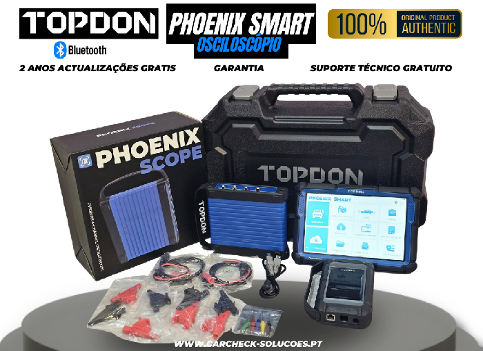 TOPDON PHOENIX SMART SCOPE ( Versão com Osciloscópio) :: CarCheck Soluções